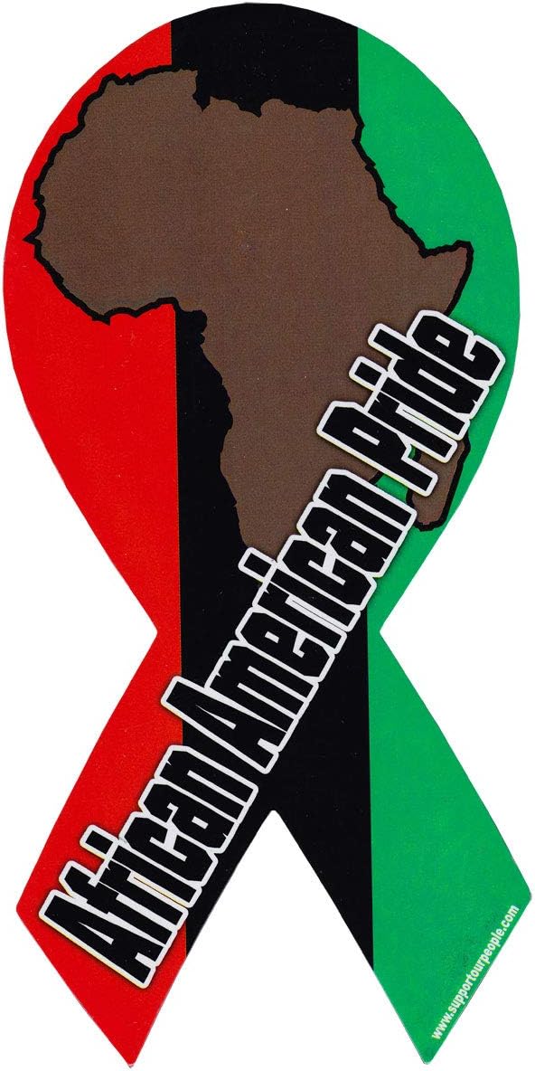 Amazon.com: African American - Ribbon Magnet (African American Pride ...