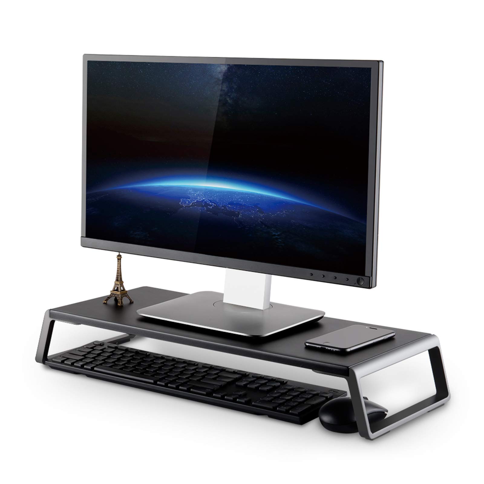 ThingyClub Monitor Stand Riser with Metal Feet for Computer Laptop iMac ...