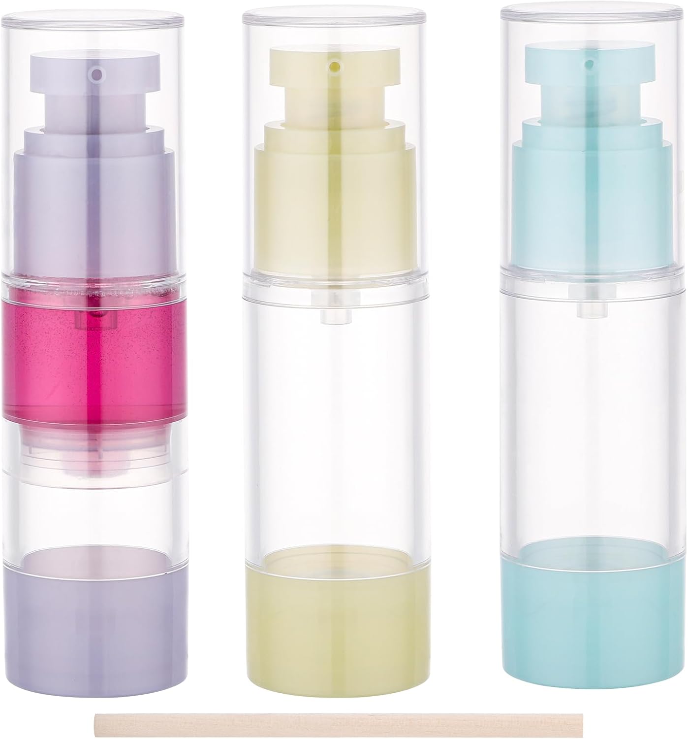 Amazon.com: Segbeauty 1oz Small Airless Pump Dispenser Travel Bottles ...