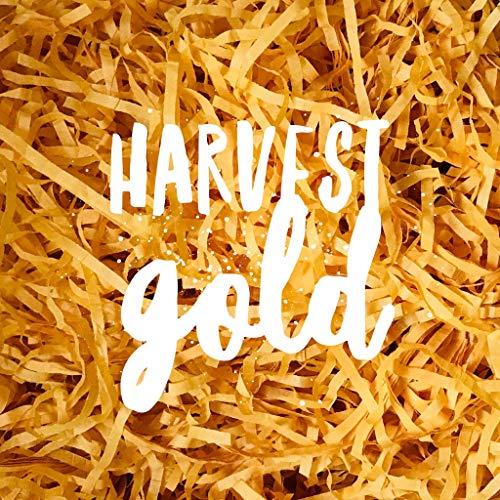 Amazon.com: Harvest Gold Mustard Yellow Shredded Tissue Paper Shred ...