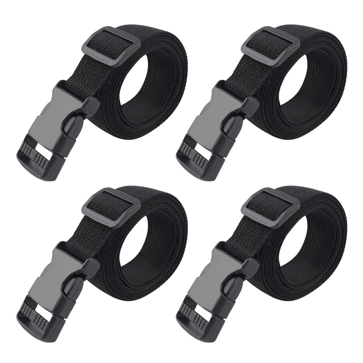 Amazon.com: 4 Pack Adjustable Buckle Straps Packing Straps Luggage ...