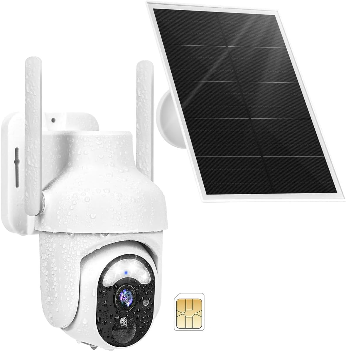Amazon.com : 4G LTE Cellular Security Camera Wireless Outdoor, Solar ...