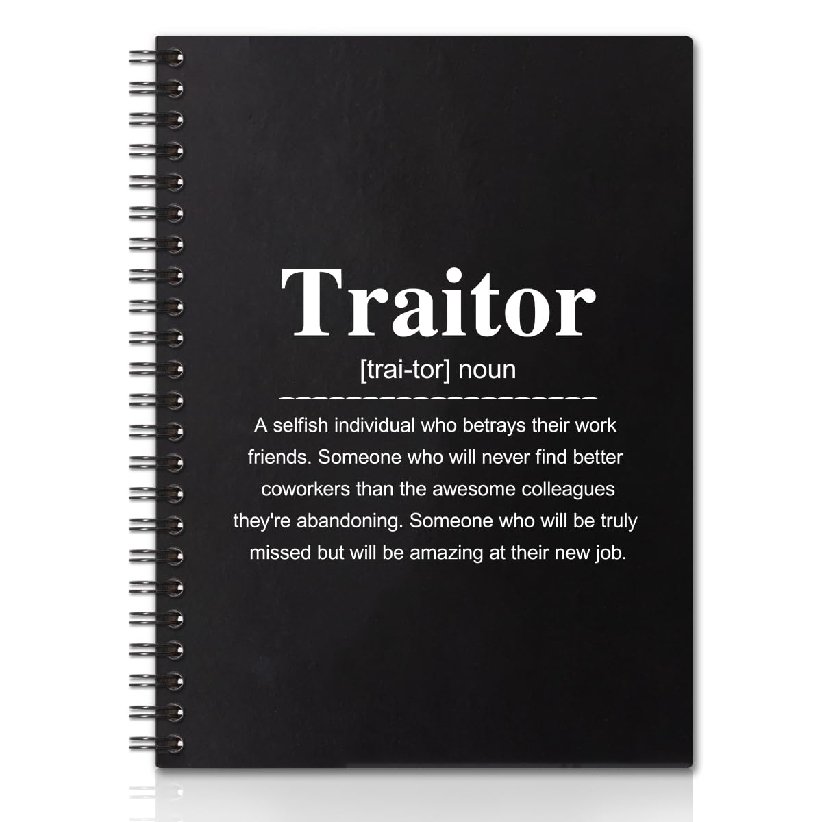 Amazon.com : QYUVK Traitor Definition Hardcover 160 Pages Blank Spiral ...