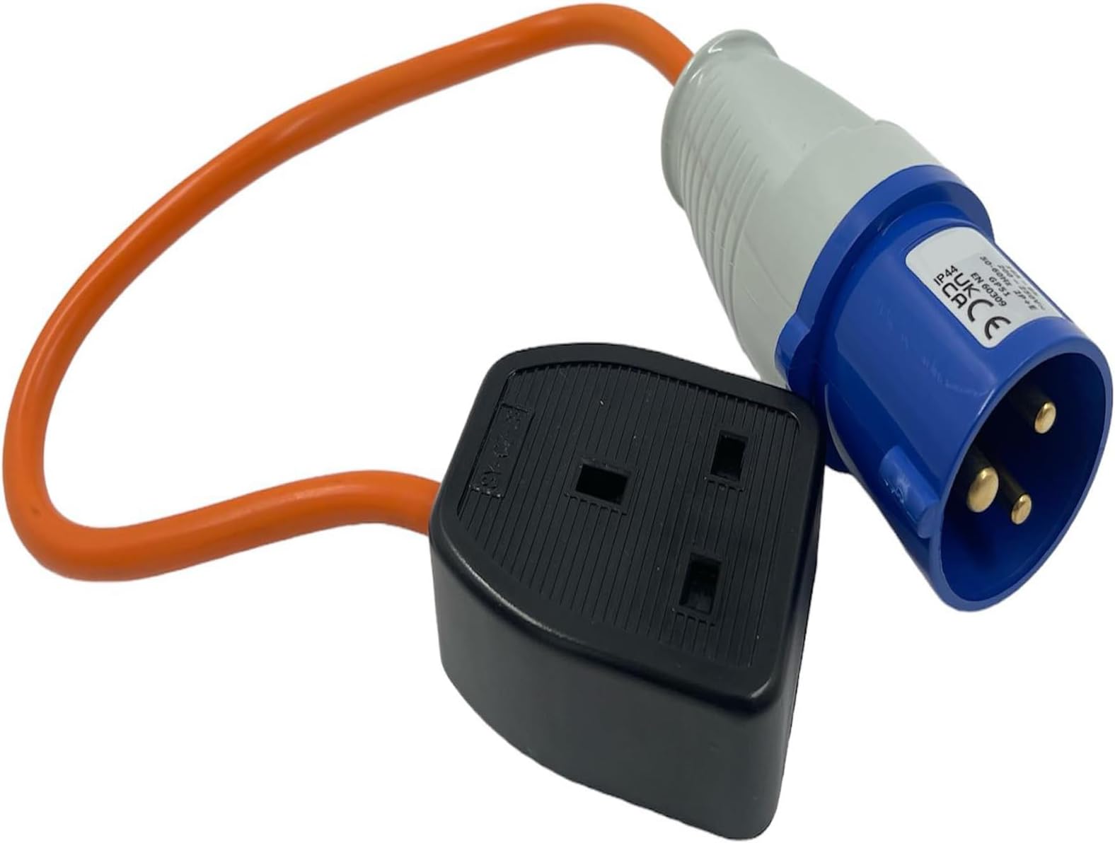 16amp to 13amp Adapter 3 Pin to UK Socket Converter 110v To 240v ...