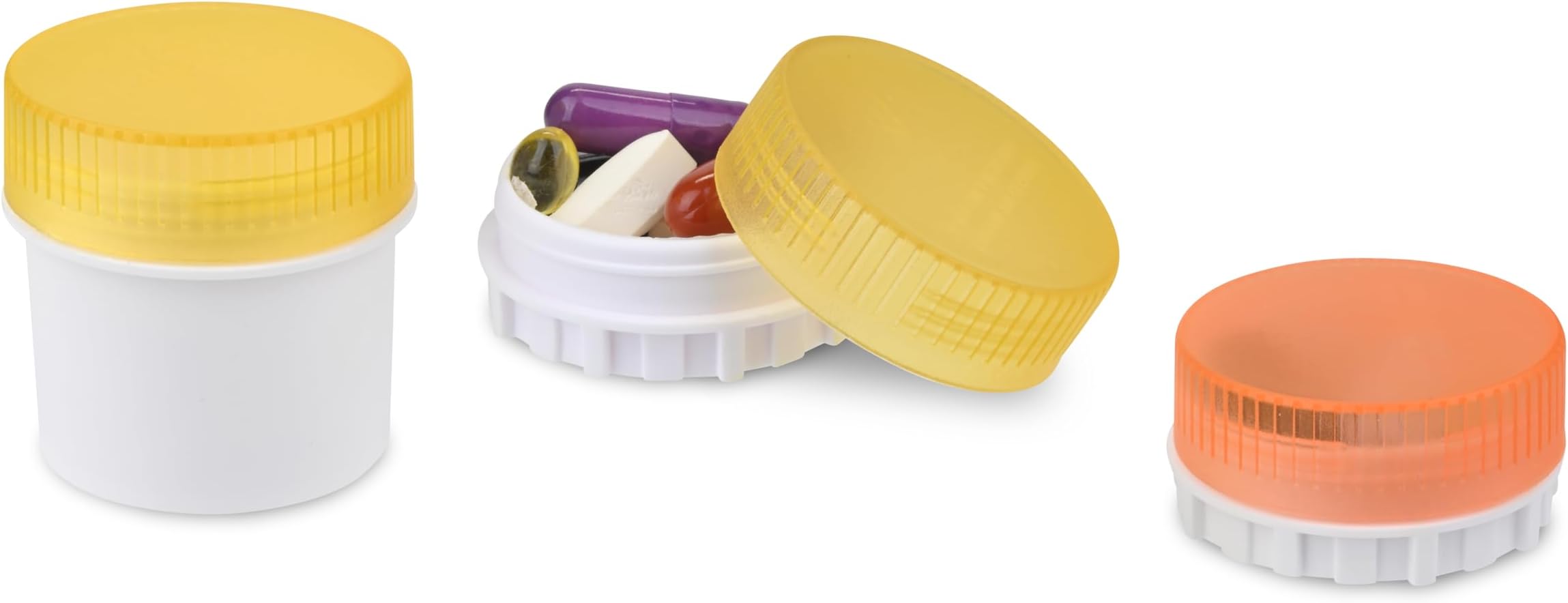 Amazon.com: Portable Pill Box, Small Daily Pill and Vitamin 3 ...