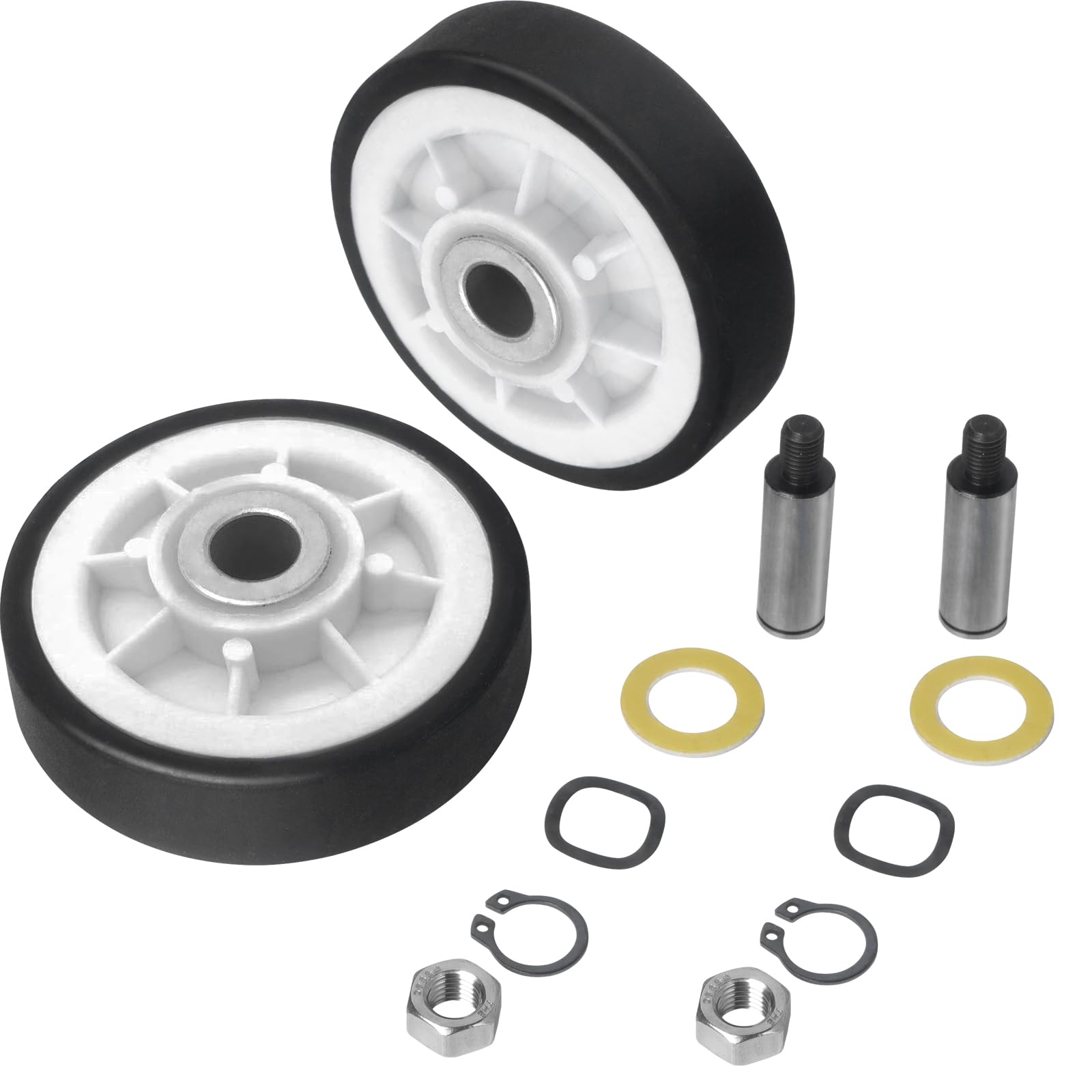 Amazon.com: 303373K 12001541 Dryer Drum Roller Kit Dryer Replacement ...