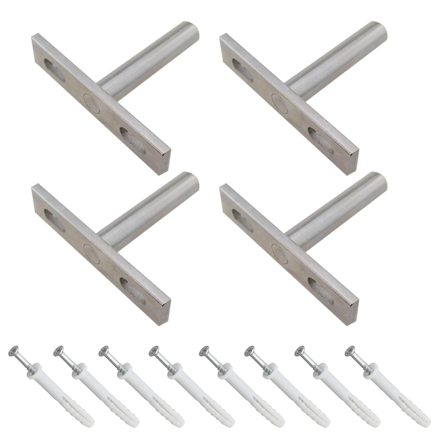 Amazon.com: SQXBK 4PCS 2 Inch Heavy Duty Floating Shelf Bracket Silver ...