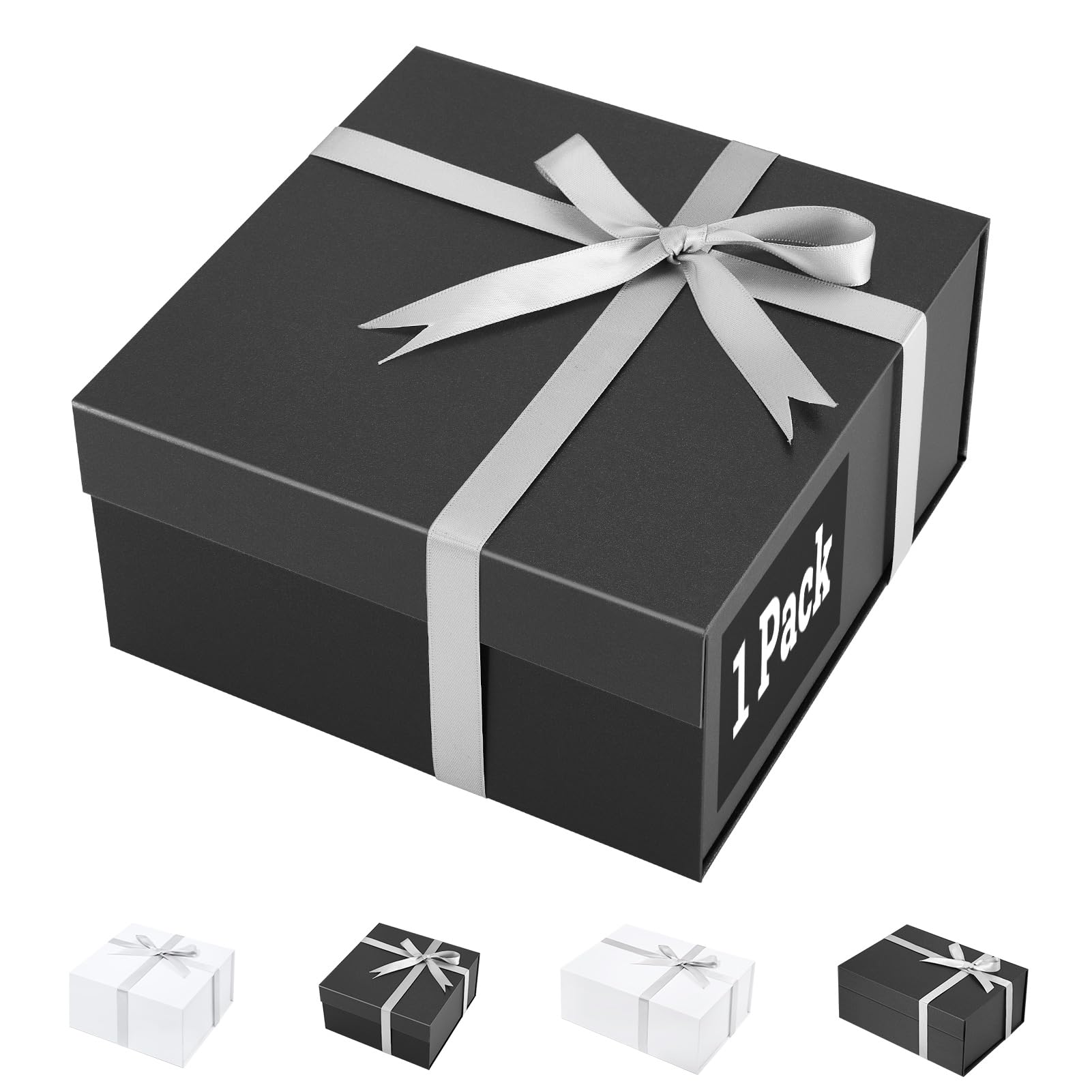 Snapklik.com : MESHA 8X8X4 Black Gift Boxes