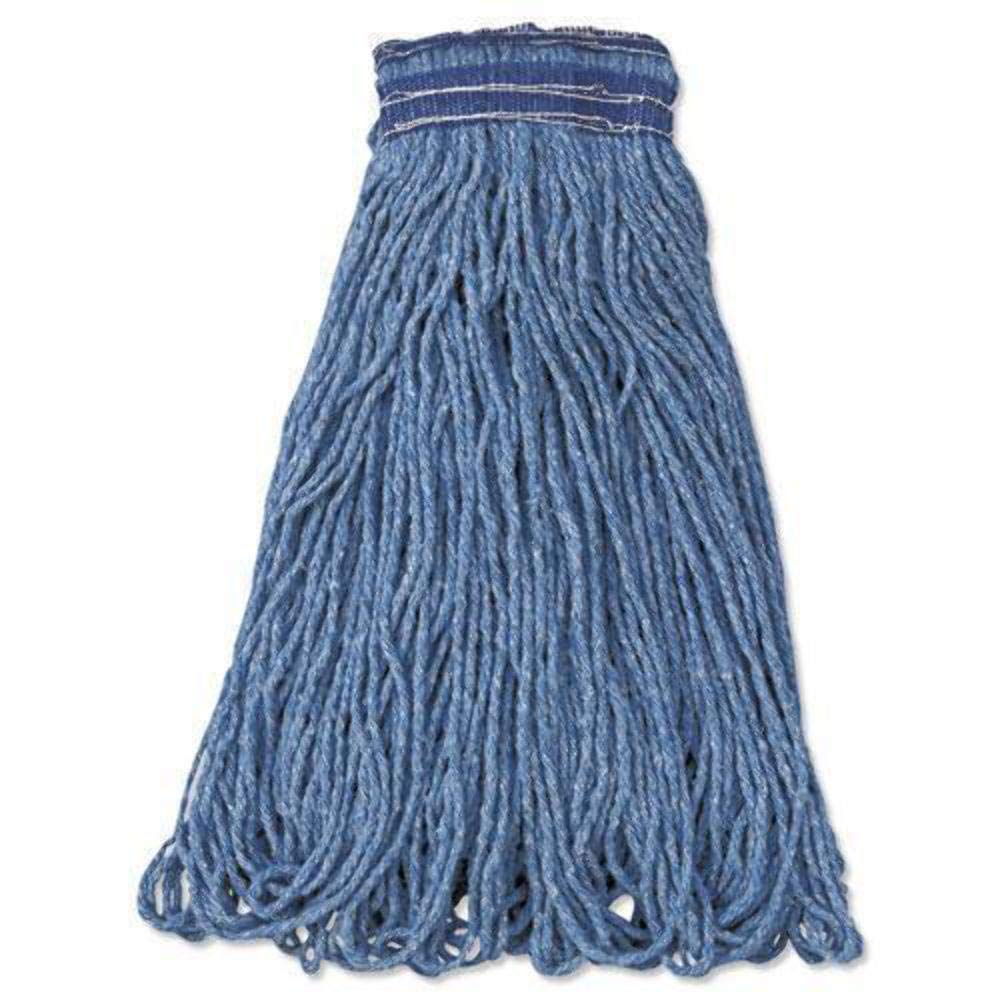 Snapklik.com : Blue 24 Oz Blended Mop w/Universal Headband