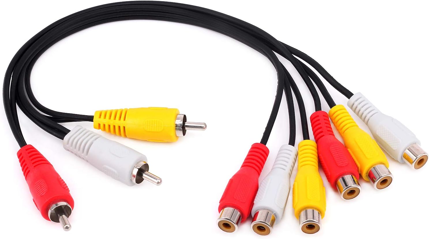 Amazon.com: RCA AV Splitter Cable RCA Y Splitter Extension Audio Video ...