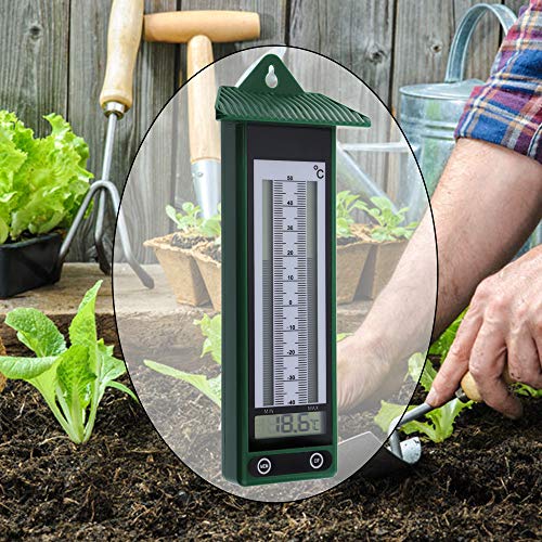 Digital Greenhouse Thermometer - Max Min Thermometer to Measure Maximum ...