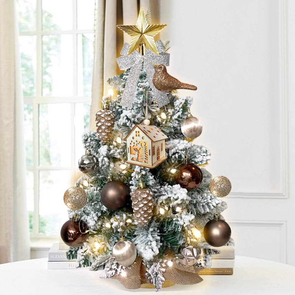 Amazon.com: Mini Christmas Tree with Light for Table Top, 2FT Tabletop ...