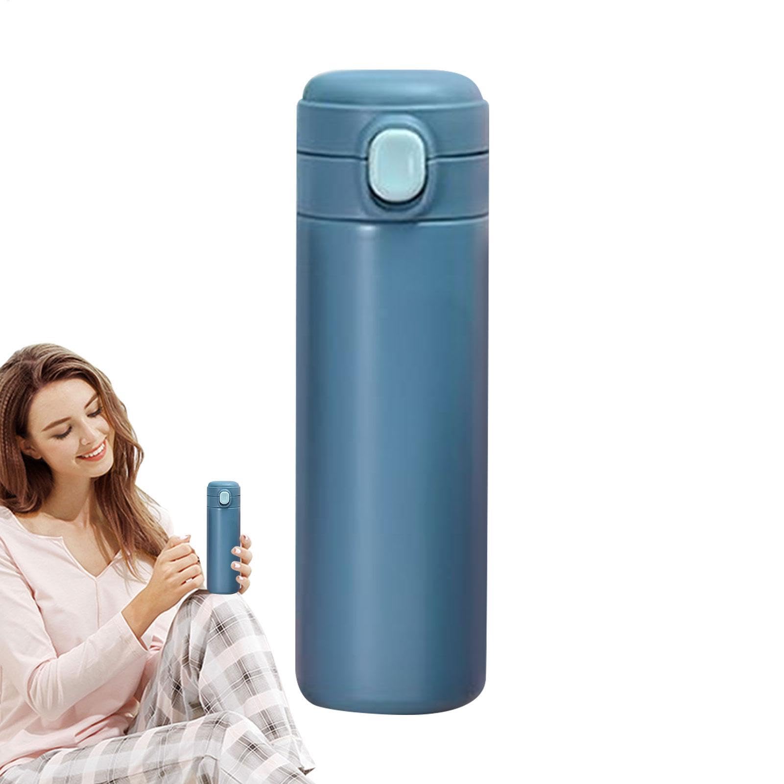 Amazon | 420ml 真空カップ - ウォーターボトル、スポーツウォーターコンテナ |ステンレス製魔法瓶マグ バネ蓋付き キッチン用魔法瓶 男女兼用 学生用カップ蓋付き魔法瓶 ...