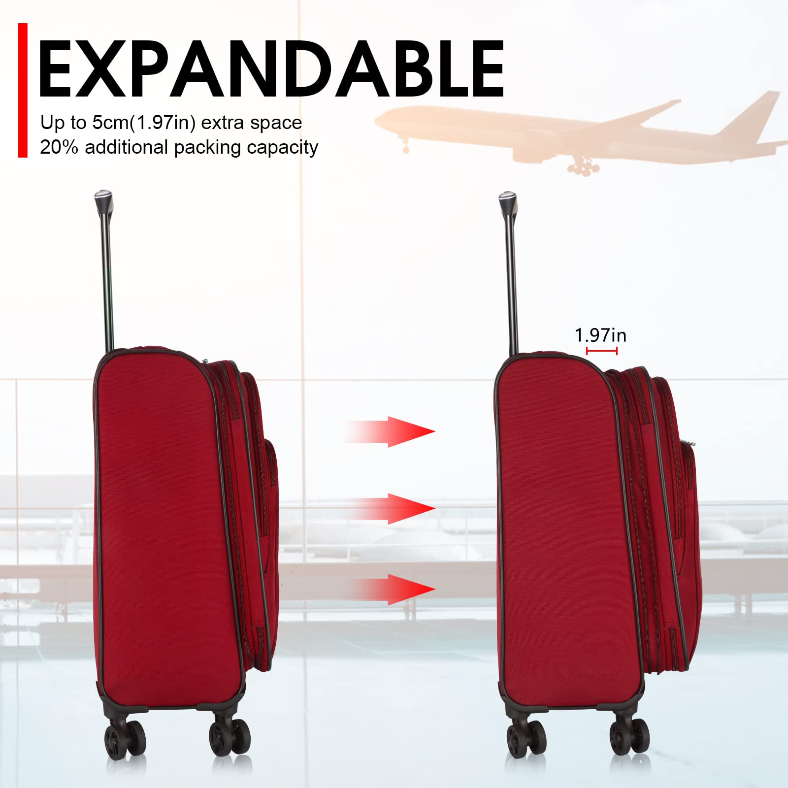 Snapklik.com : Verdi Travel Softside 28 Inch Luggage