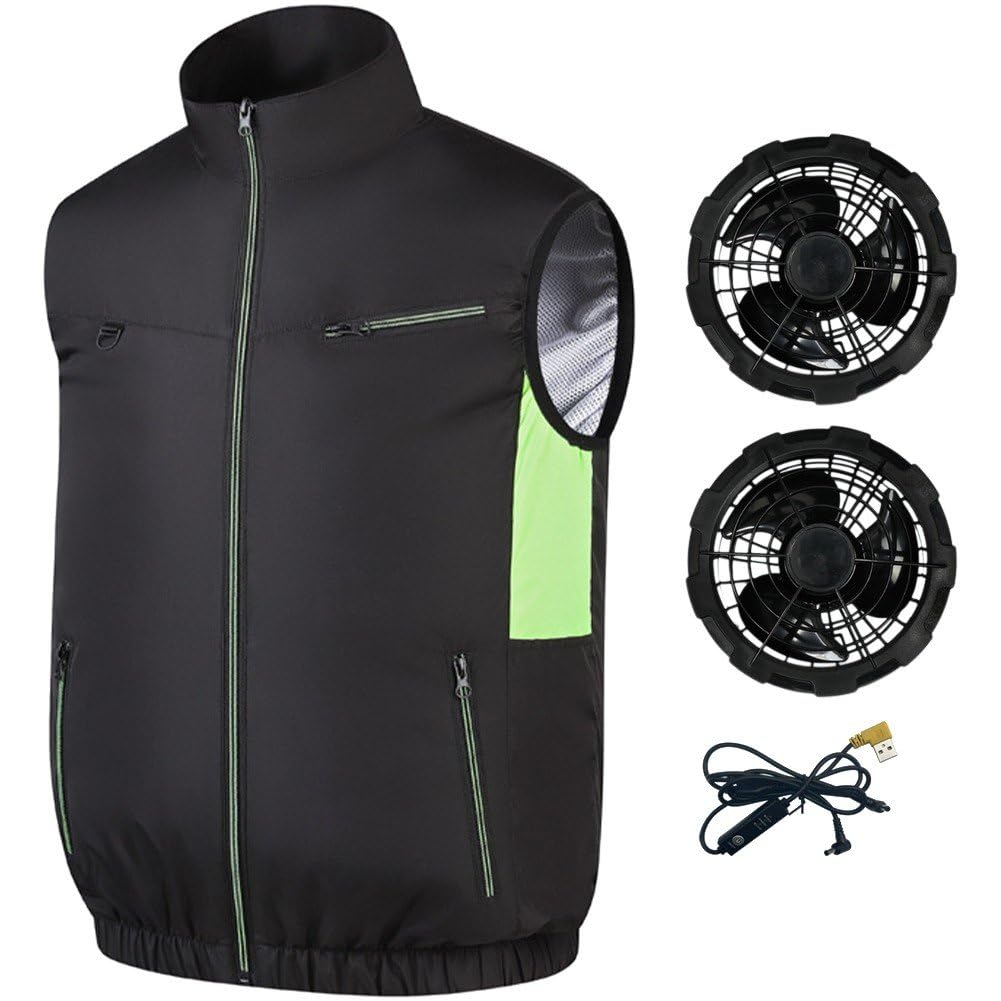Alpha Cooling Fan Vest 2024 Cool Vest Wearable Cooling Fan Vest Air ...