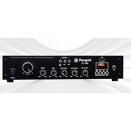 Target TT 810 Amplifier Rms 150 Watts 5.1 Channel Surround Six Tracks ...