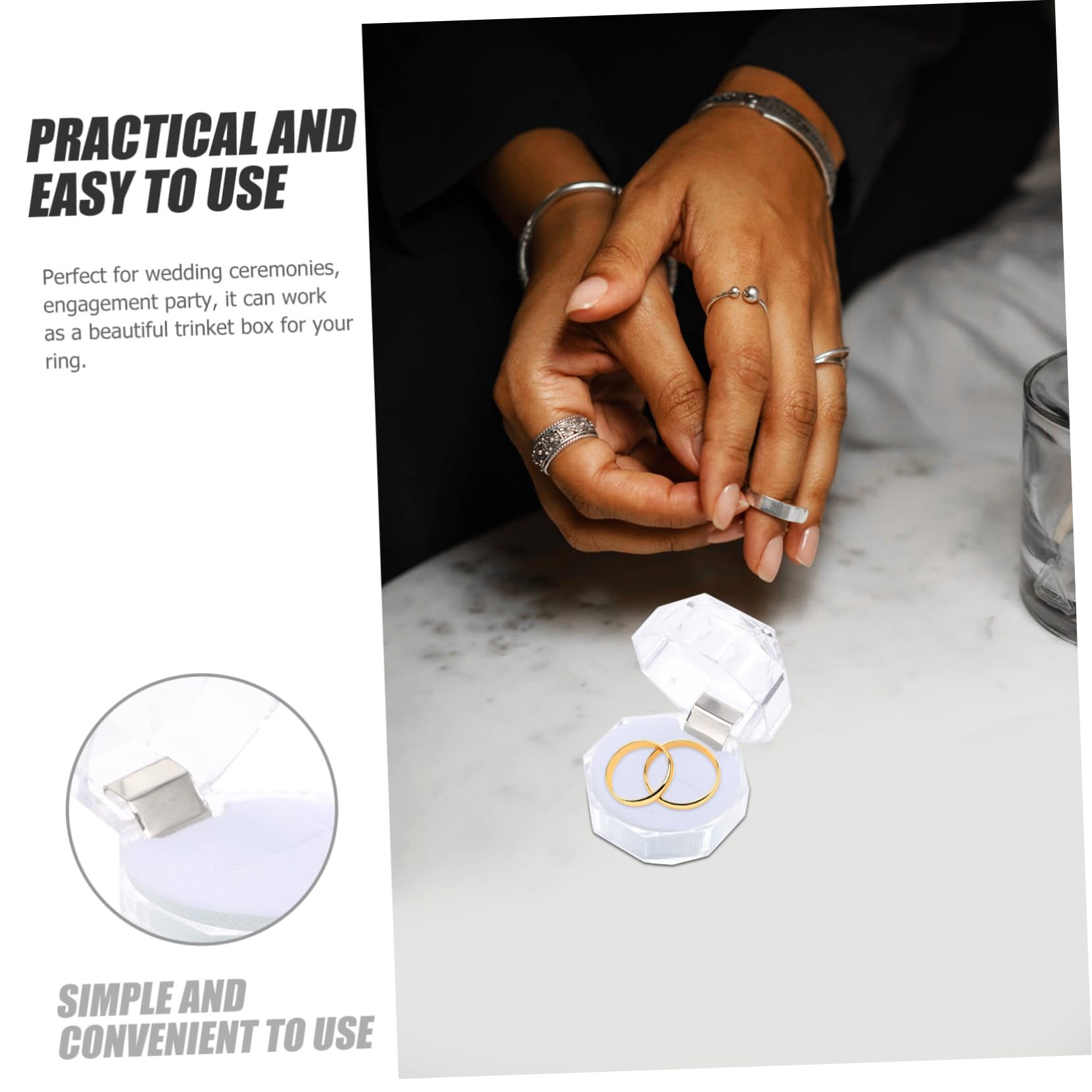 Wedding Ring Packing Ring Cases & Ring Boxes For Wedding