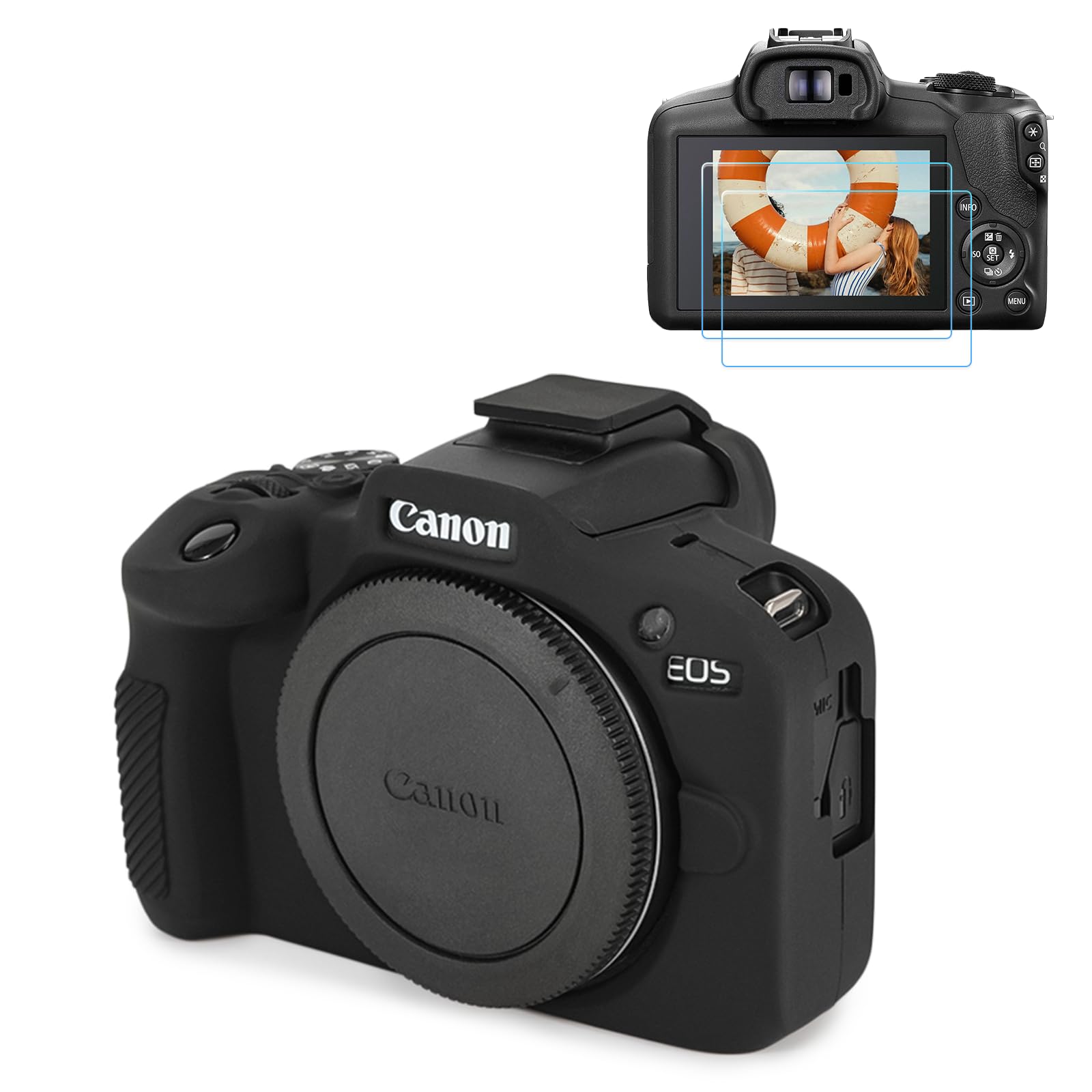 Amazon.com : TYUANDOUER EOS R100 Camera Case & LCD Screen Protector ...