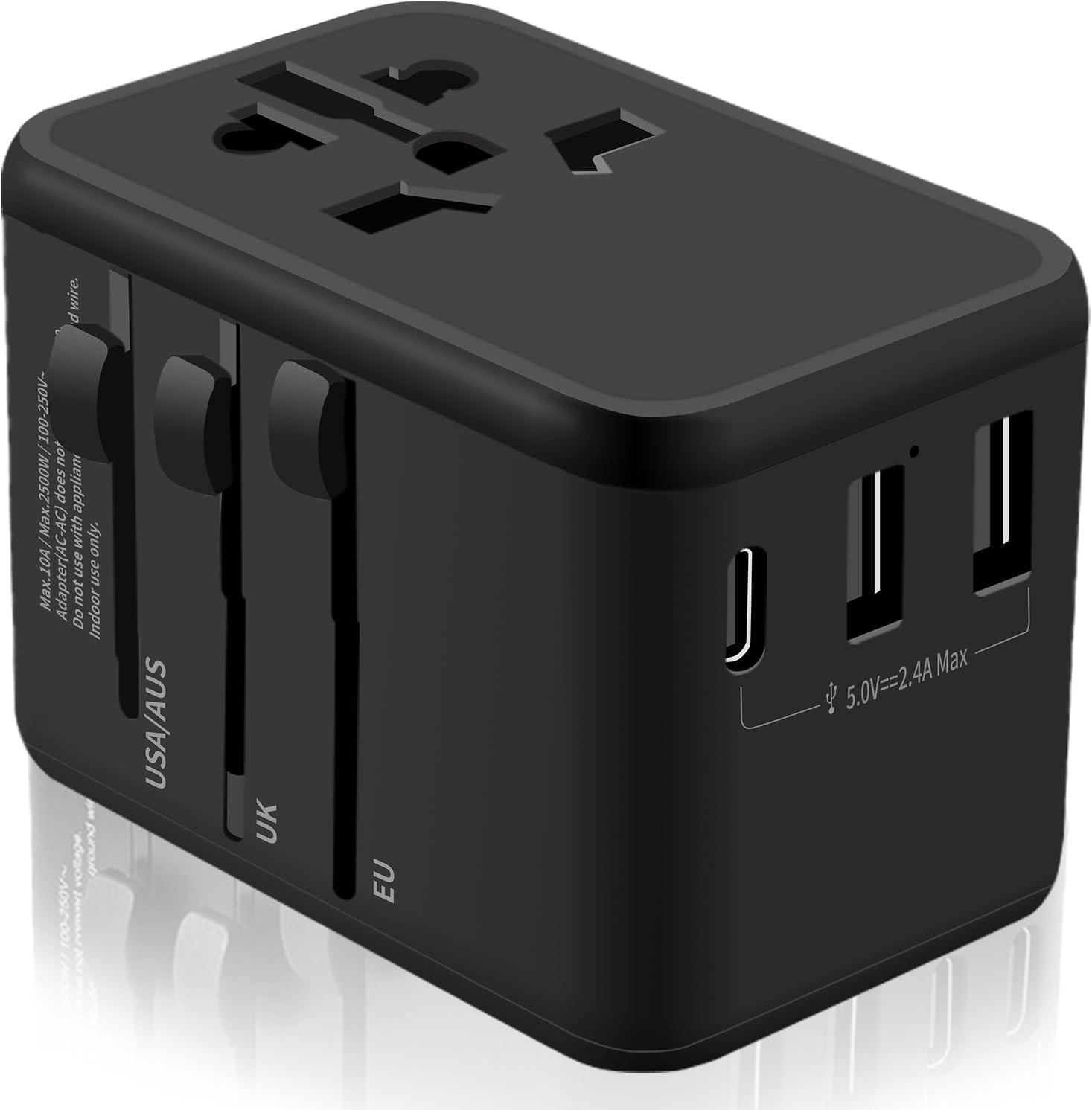 Amazon.com: Aoxisicoo Universal Travel Adapter Converters, 12W GaN ...