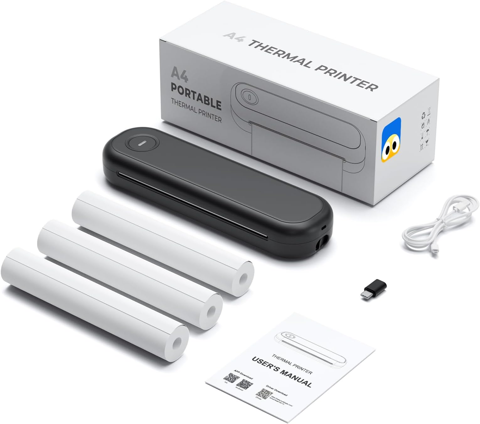 Amazon.com : Portable Thermal Printer Wireless for Travel, Inkless ...