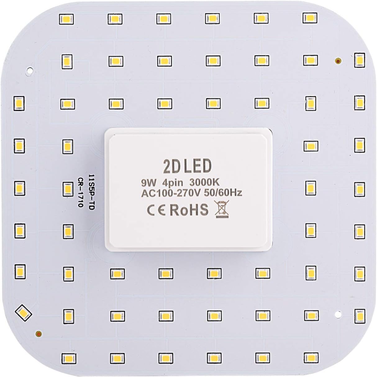 Amazon.com: Yongjiadian 9W 2D LED GR10q 4-pin Square Bulb Equivalent ...