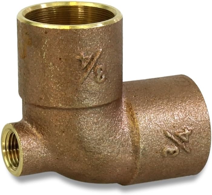 Amazon.com: Everflow Supplies CFCT3418 Cast Brass Baseboard Tee Fitting ...