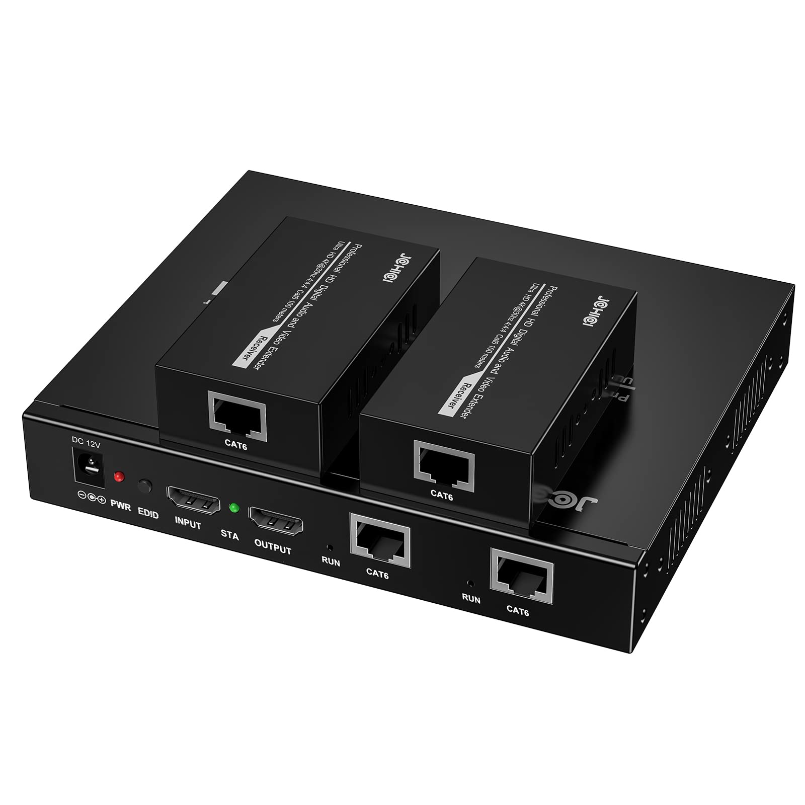Snapklik.com : HDMI Extender Splitter 1 X 2, JCHICI 4K30Hz 100M(328fts ...