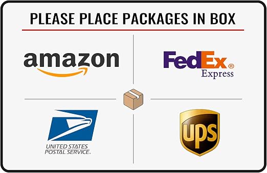 Amazon.com : Bestylez Please Place Packages in Box Delivery Sign for ...