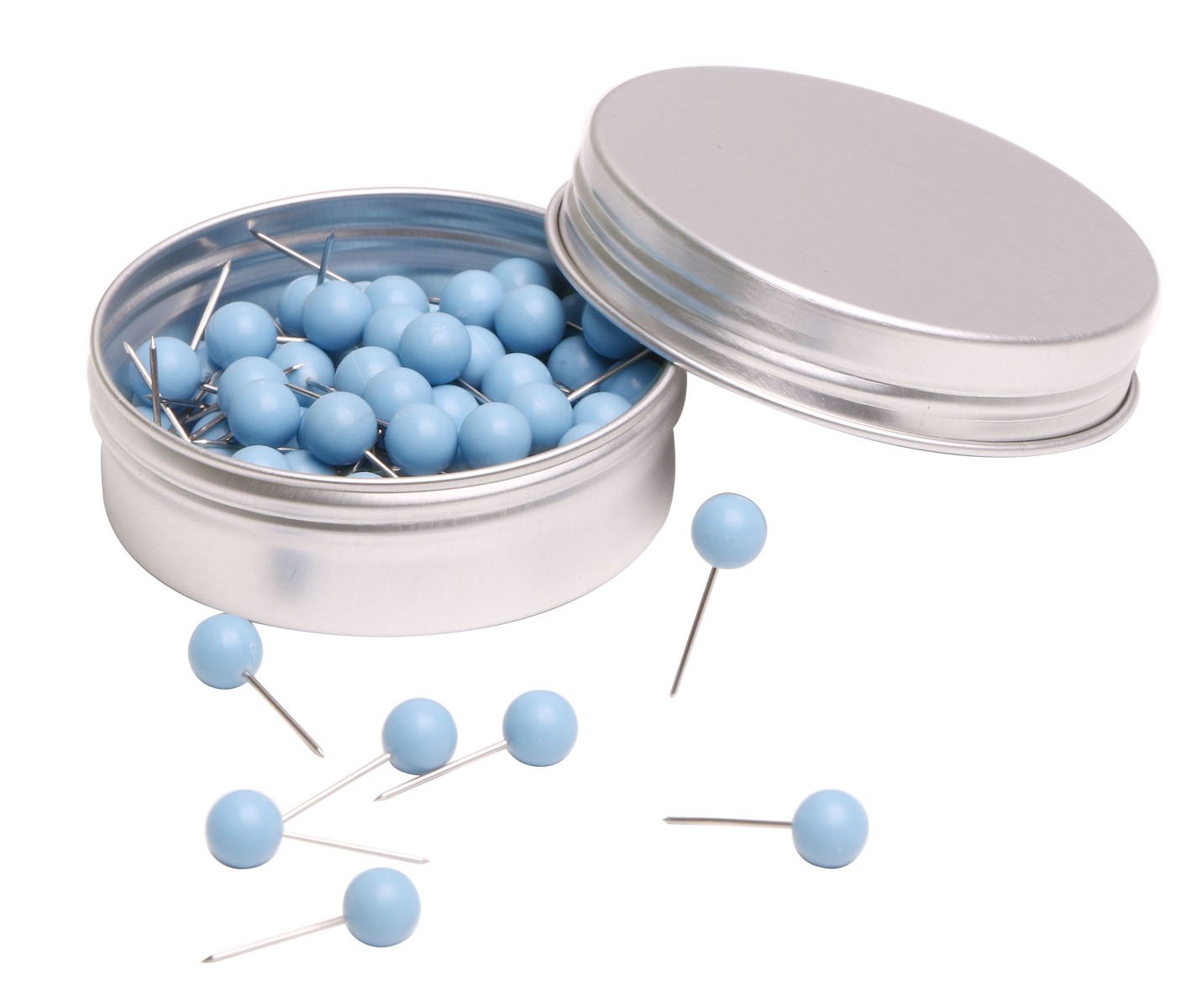 Amazon.com: Tupalizy 100PCS 1/4 Inch Small Round Head Map Tacks Pins ...