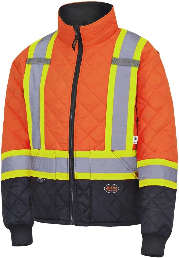 Pioneer High Visibility Reflective Insulated Freezer Jacket - Hi Vis ...