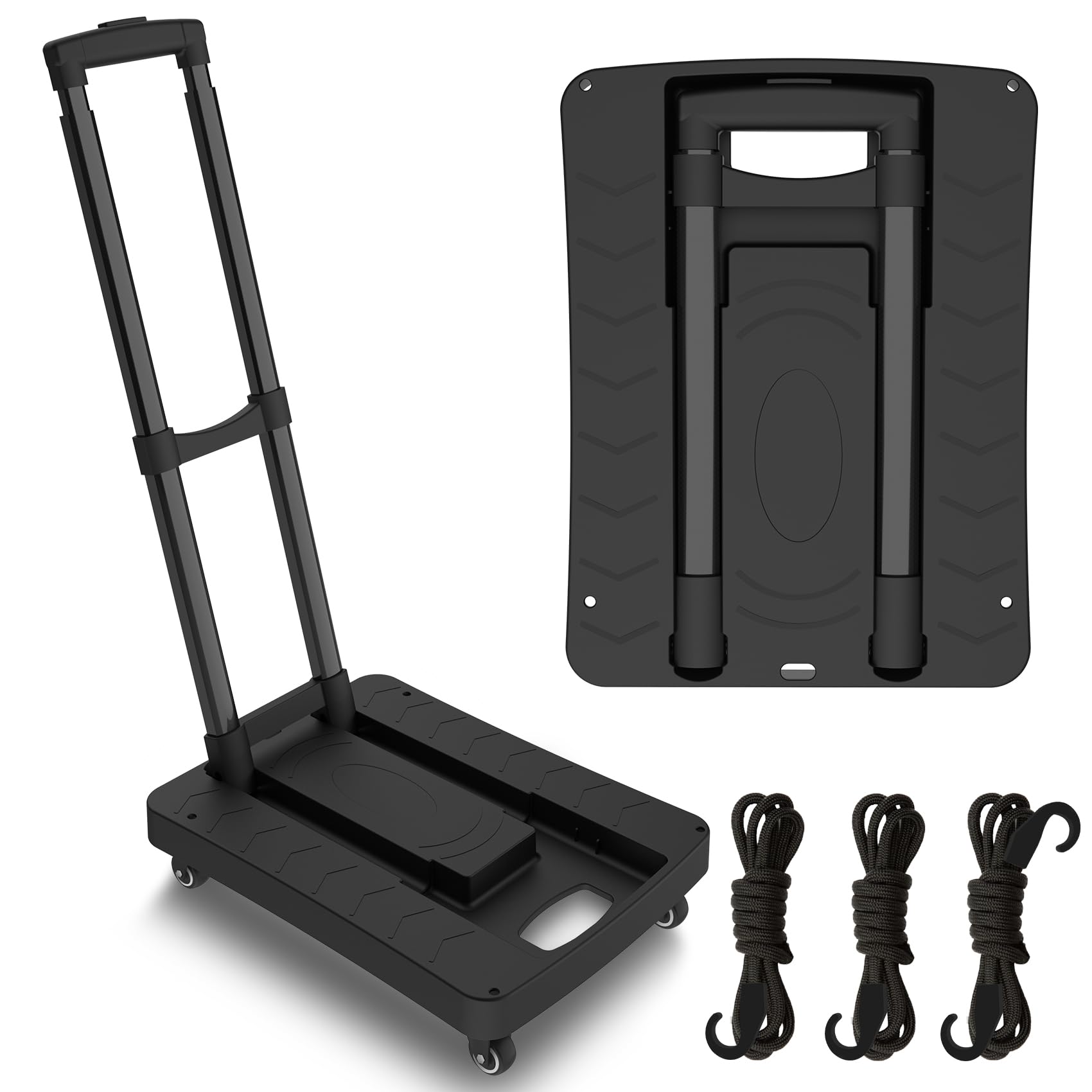 Folding Hand Truck Portable Trolley Cart And Luggage Dolly Cart ...