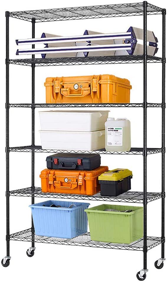 Bigacc2100lbs Metal Shelf Wire 82x48x18heavy Duty Metal Shelves For ...