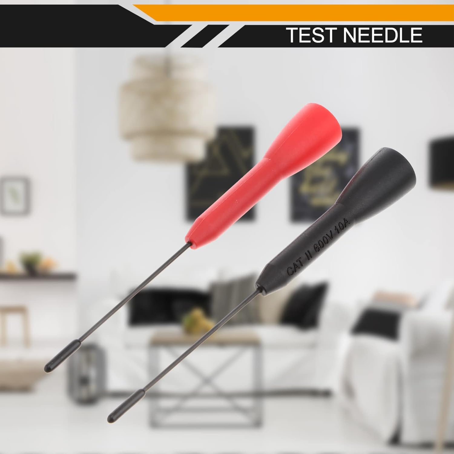 Buy Mikikit Test Needle for Banana Plug Jack Stainless Steel Test Lead ...