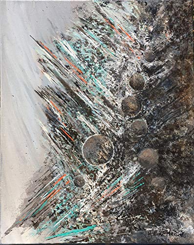 Amazon.com: TRAVELING THE DISTANCE abstract 16 x 20 acrylic painting ...