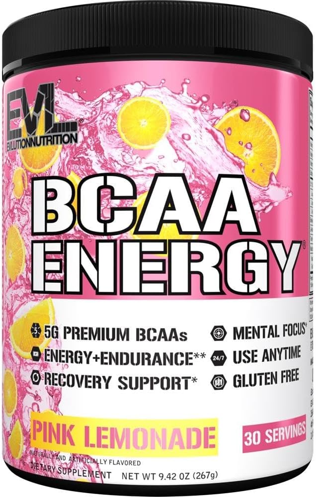 Amazon.com: EVL BCAA Lean Energy Powder - Pre Workout Green Tea Fat ...