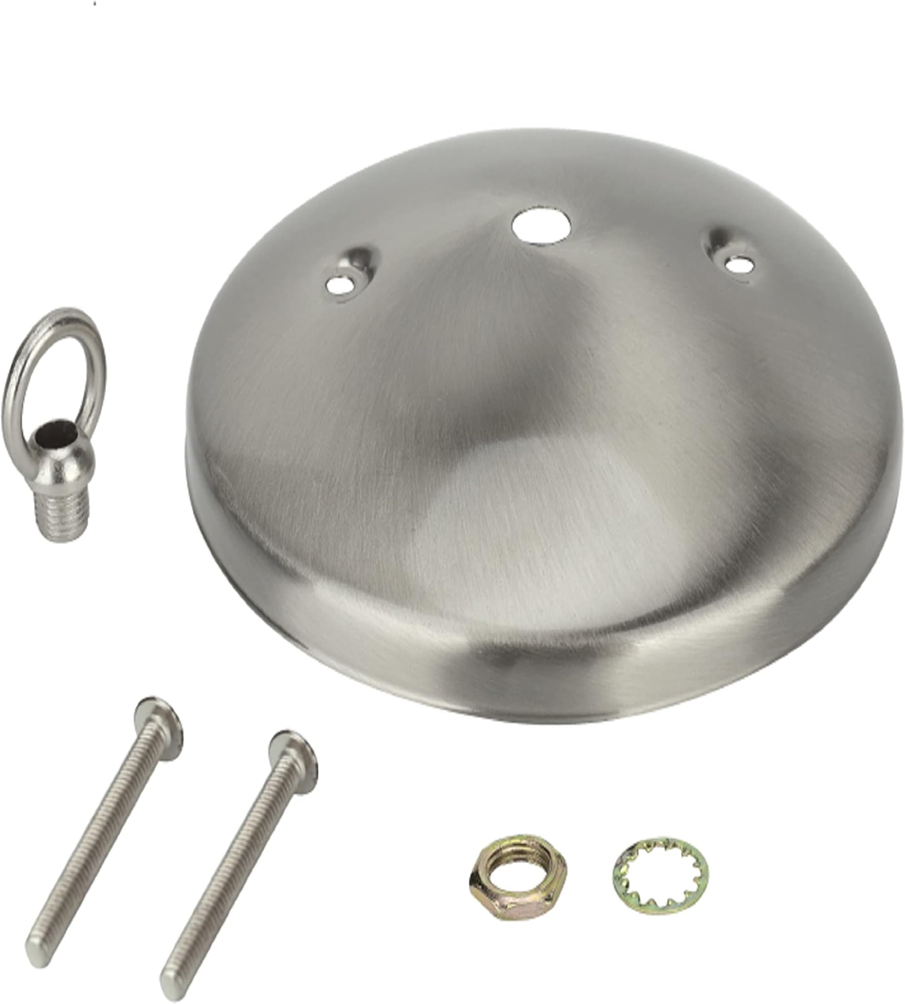 Amazon.com: B&P Lamp® Satin Nickel Screw Collar Ribbed Canopy Kits ...
