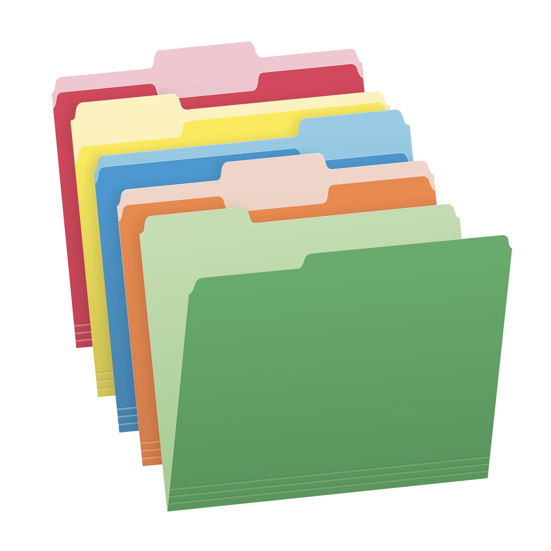 Snapklik.com : Pendaflex File Folders, Two-Tone Assorted Colors, Letter ...