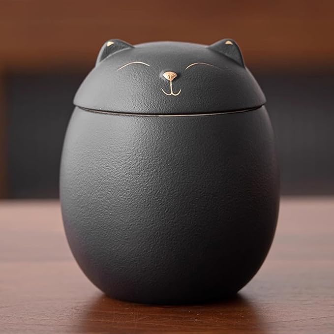 Amazon.com: Pet Urn for Cat Ashes,Cat-Shaped Urn Ceramic Cat Urns for ...
