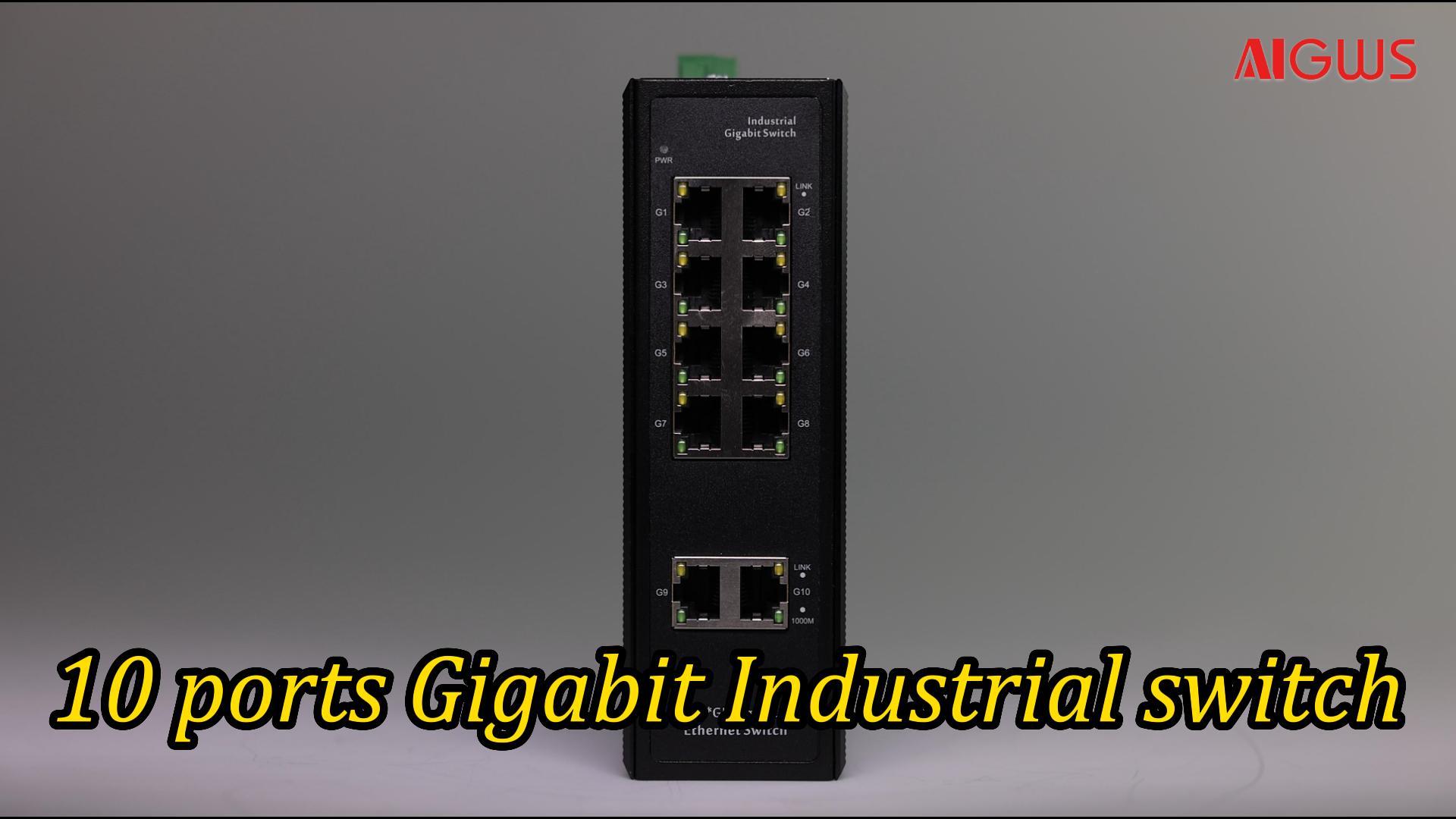 Watch AIGWS 10 ports Gigabit Industrial Ethernet Switch on Amazon Live