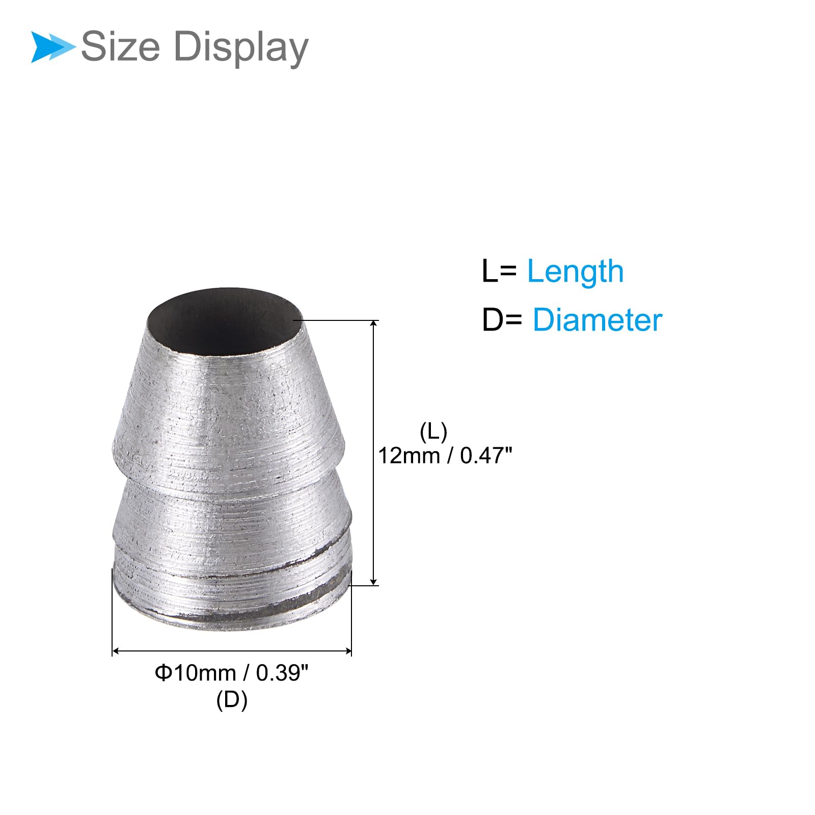 Metal Wedges Keadic 28PCS 7 Different Sizes Safety Round Handle Wedges ...