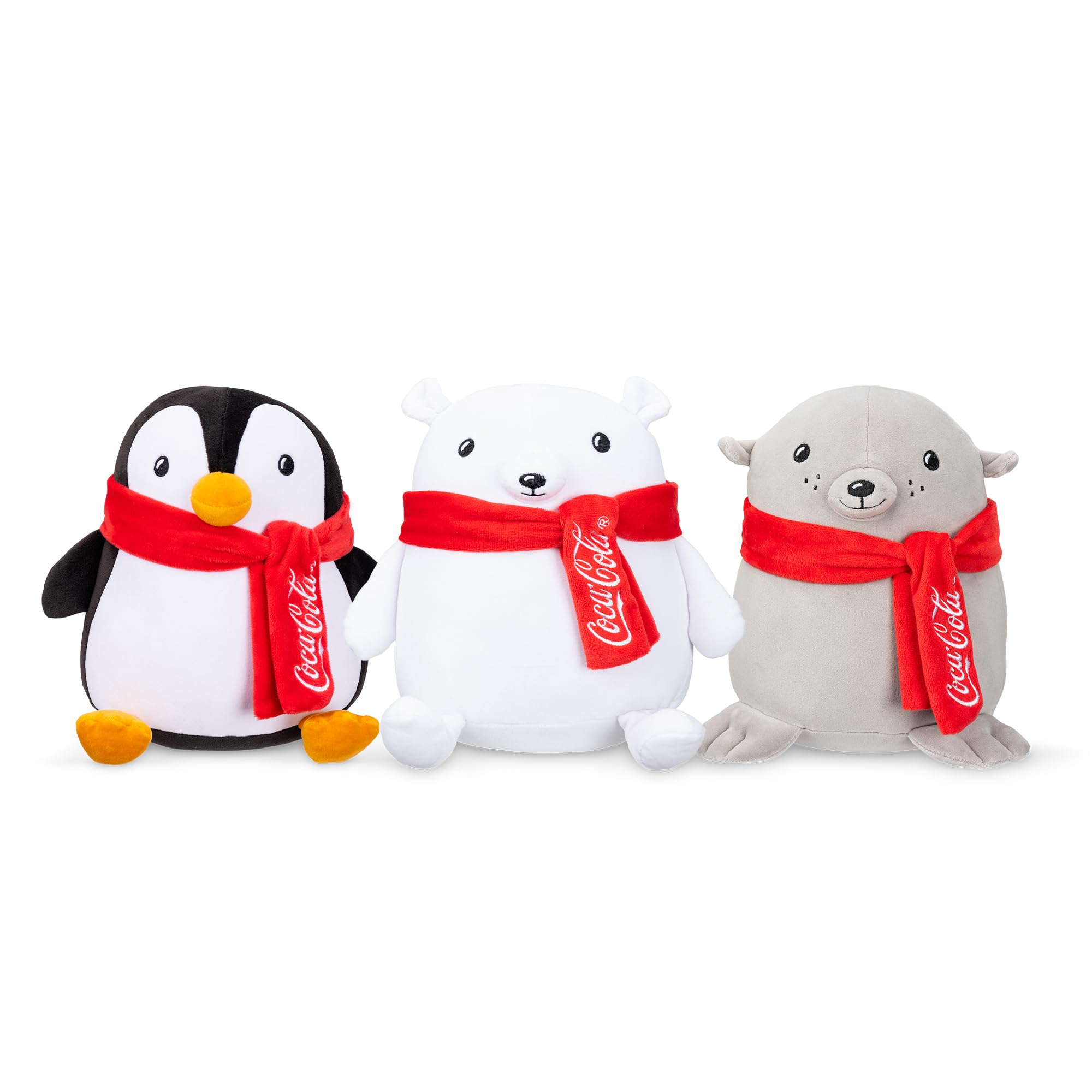 Coca Cola Polar Bear Plushies Coca-Cola 9" Polar Bear Snowball Plushies ...