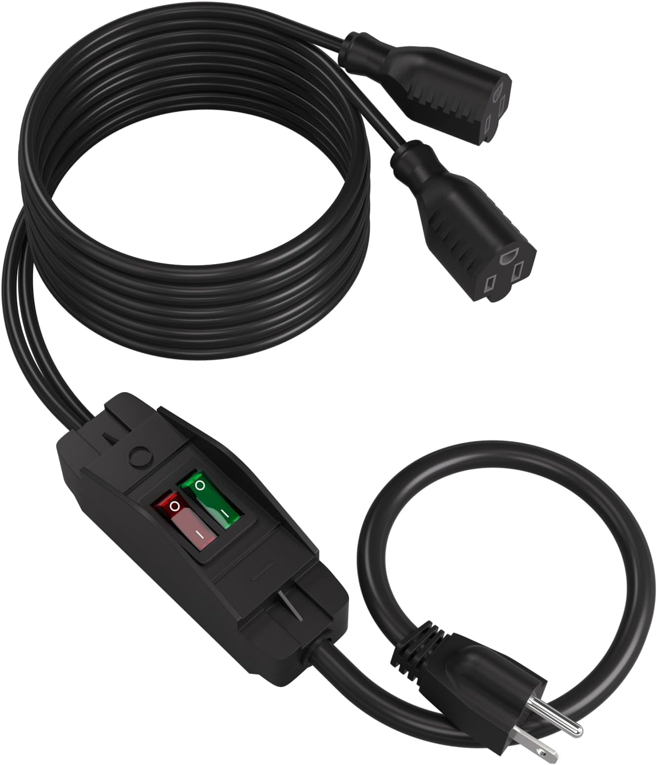 Amazon.com: Makevivi 2 Way Extension Cord with On/Off Switch 3 Prong ...