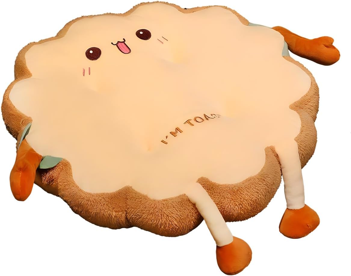 Toast Pillow Pad, Toast Bread Pillow Cushion, Toast Pillow Kawaii Plush ...