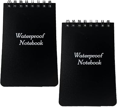 2pcs Waterproof Notebook, 3 x 5" Police Notepad, Write in The Rain ...