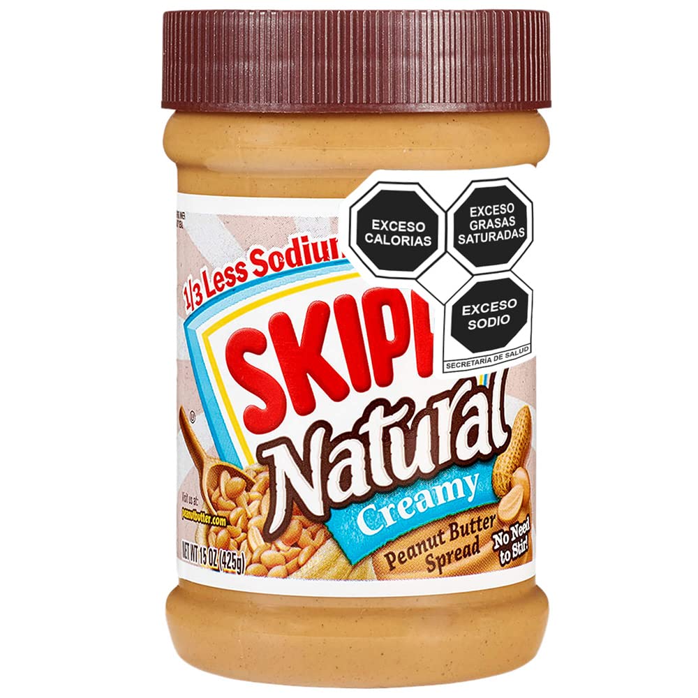 Amazon.com : Skippy Natural Peanut Butter, Creamy, 15 Oz : Grocery ...