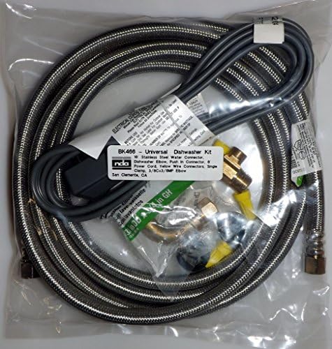 Amazon.com: Universal Dishwasher Installation Kit w/10' Braided ...
