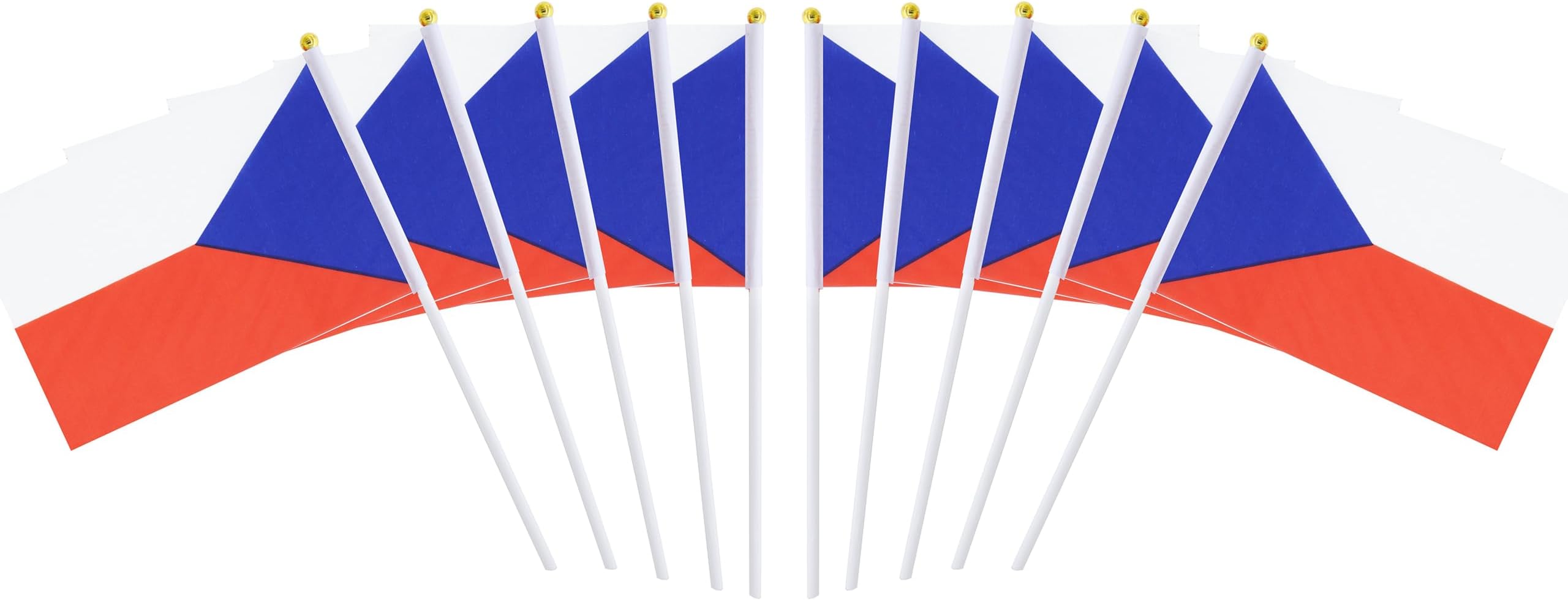 Amazon.com : 10 Pack Czech Republic Czechs Flags on Stick 5x8 Inch ...