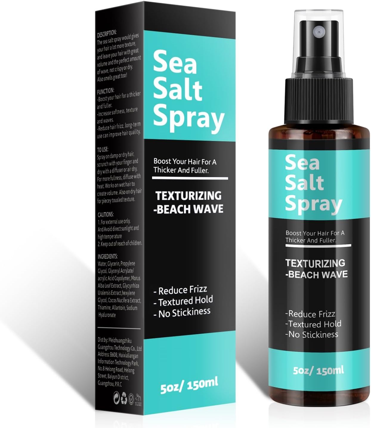 Amazon.com: Himalayan Sea Salt Spray for Straight & Wavy Hair - All ...