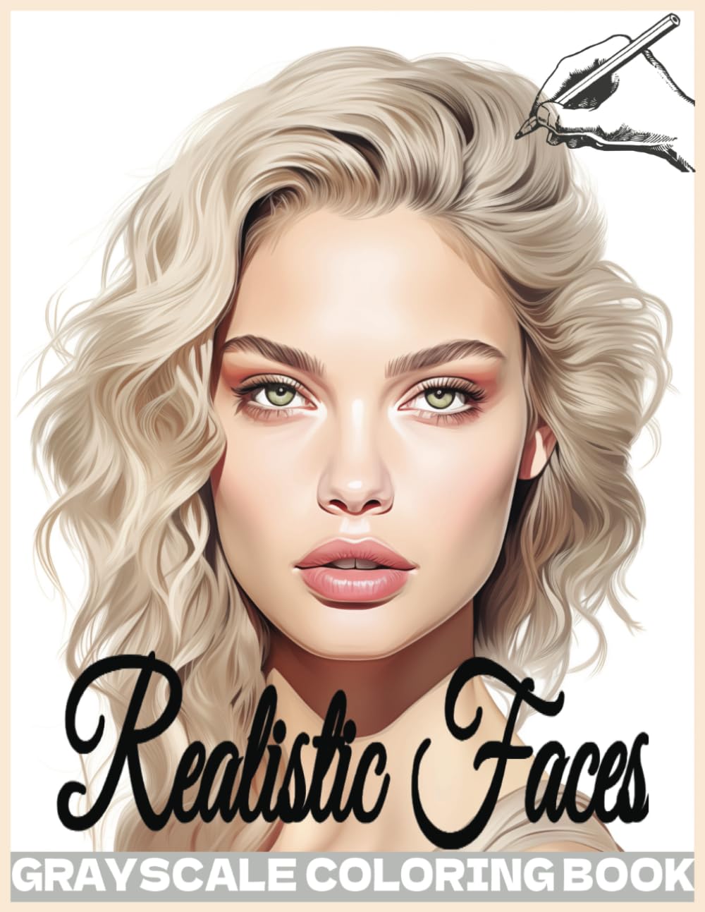 Amazon.com: Realistic Faces Grayscale Coloring Book: 20 Stunning ...