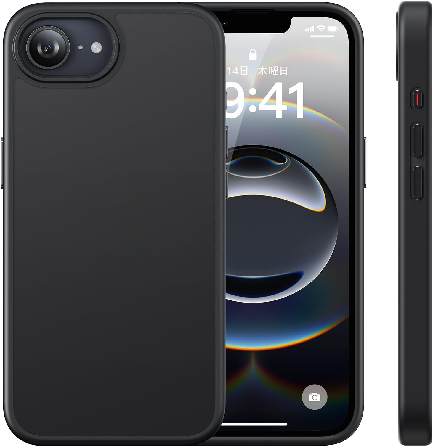 Amazon.co.jp: エレコム iPhone 16e ケース ハイブリッドシリコン マグネット ワイヤレス充電対応 レンズ保護 ほこりが ...